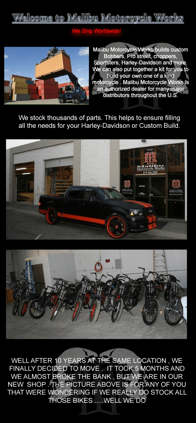Welcome image 1 – Malibu Motorcycle Works